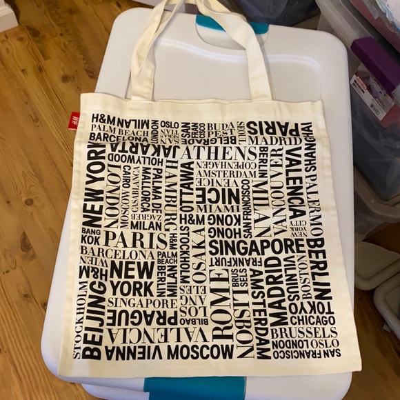 H&M | Bags | Hm Limited Edition Cities Tote | Poshmark